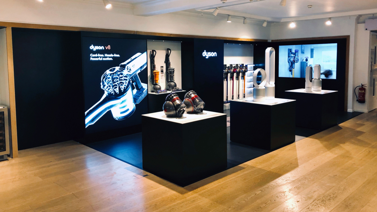 Dyson retail design and installation | Attero Retail Design Agency